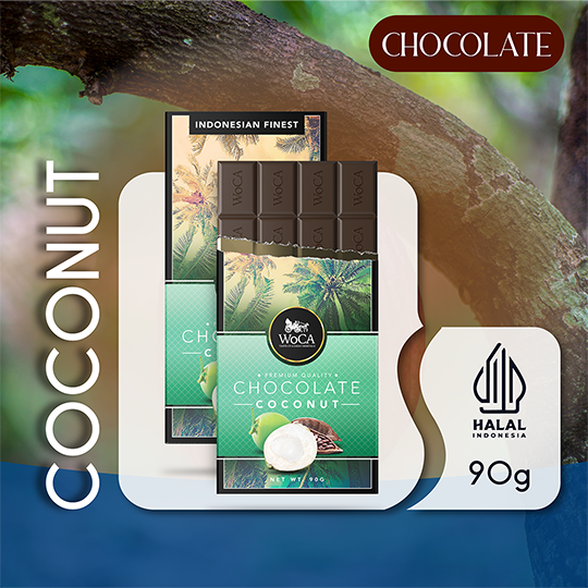 WoCA Coklat Kelapa Premium Chocolate 90 gram | Arutala - Arutala