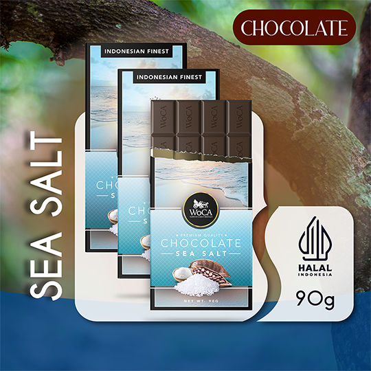 WoCA Coklat SeaSalt Premium Chocolate 90 gram - Arutala