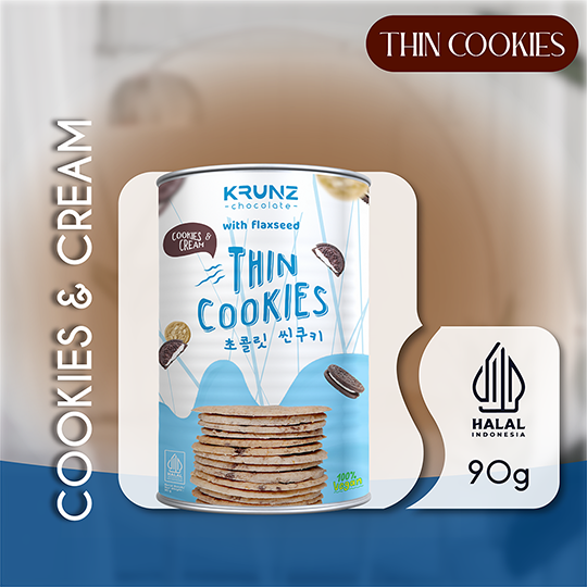 WoCA Thin Cookies Krunz Chocolate Cookies and Cream - Arutala