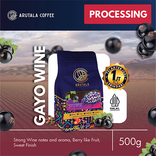 ARUTALA Kopi Arabika Gayo Wine 500 Gram | Arutala - Arutala